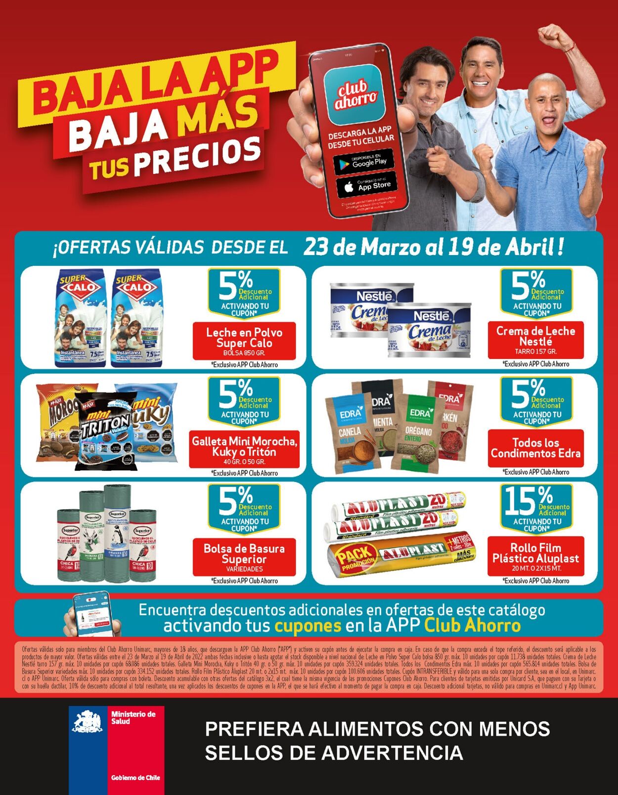 Unimarc Catálogo Promocional - Válido del 23.03 al 19.04 - Página nº 2 ...