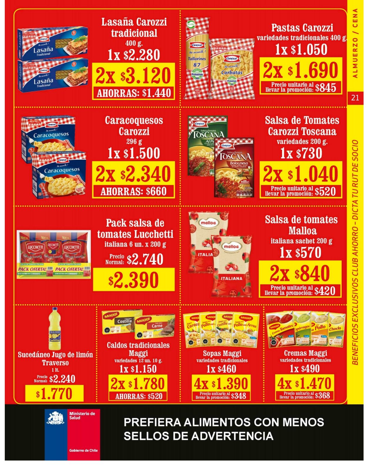 Unimarc Catálogo Promocional - Válido del 13.07 al 09.08 - Página nº 21 ...